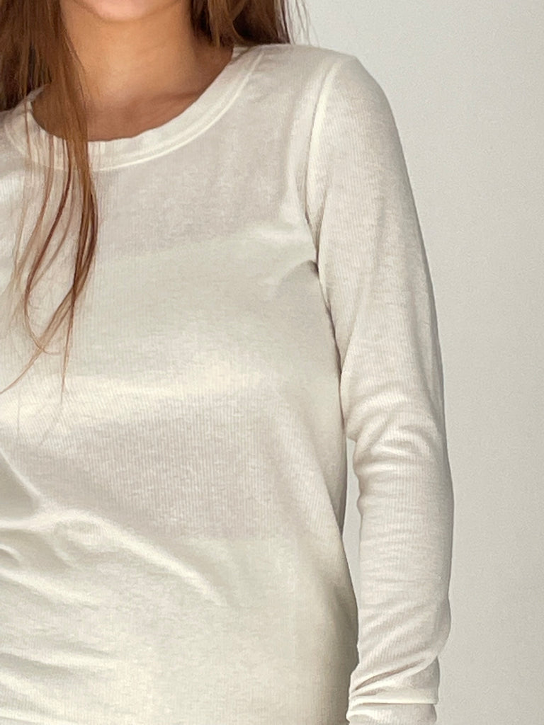 American Vintage - plain cream tee shirt – mamapapa