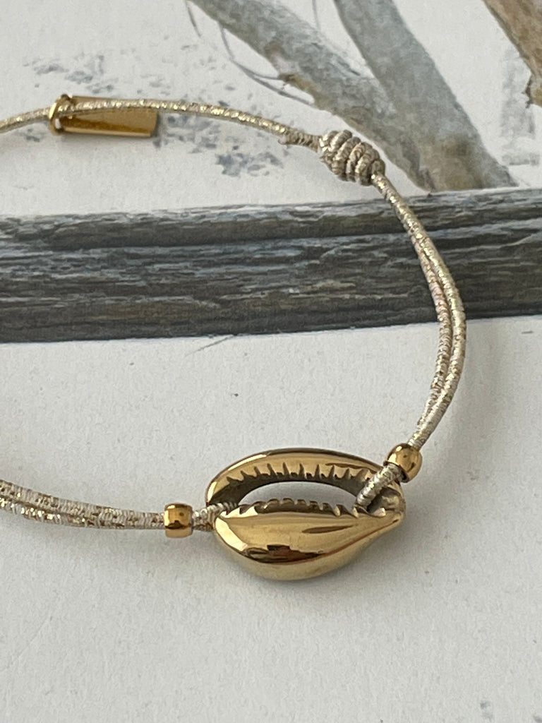 elastic lurex shell bracelet – mamapapa
